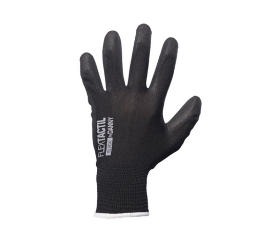 Compre Segurança | LUVA FLEXTACTIL PRETA DANNY CA 29014
