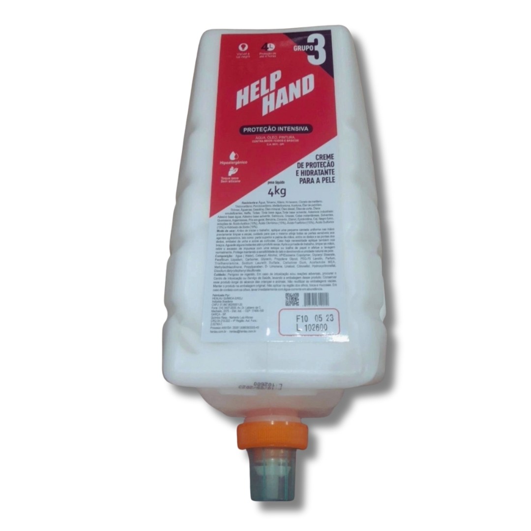 Compre Segurança | CREME PROTECAO LUVA QUIMICA HELP HAND GIII 4KG REFIL ...