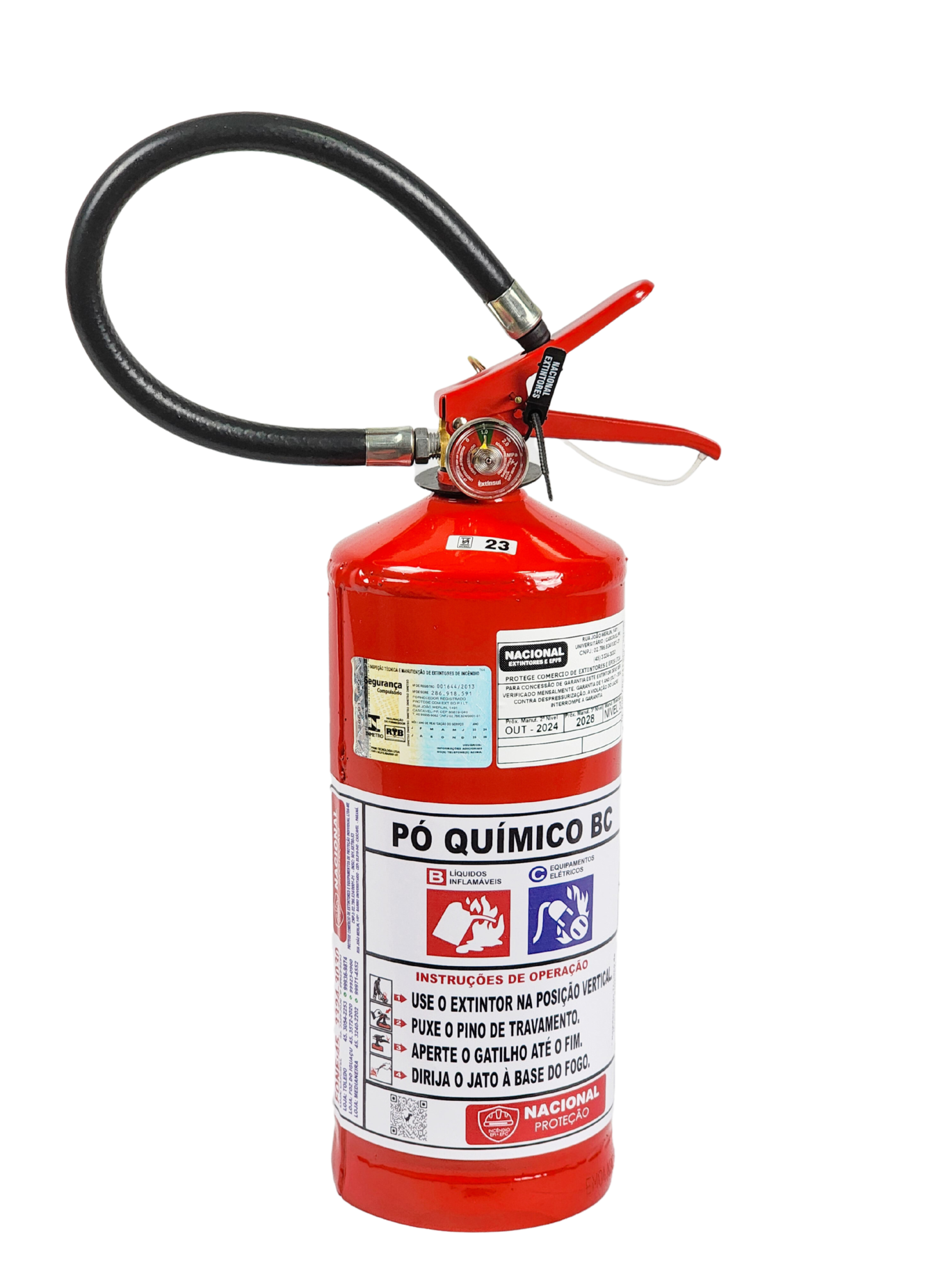 Compre Segurança | EXTINTOR INDUSTRIAL PÓ QUIMICO 4KG CLASSE BC ...